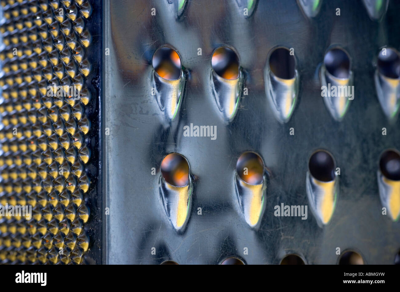horizontal close up landscape photo of a stainless steel cheese grater ...