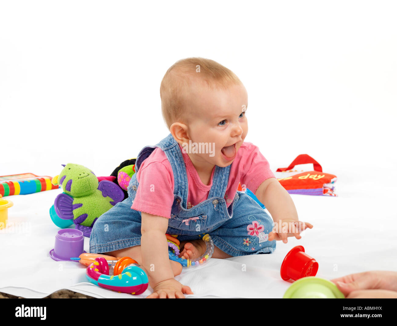 Baby Playing With Toys Model Released Stock Photo - Alamy