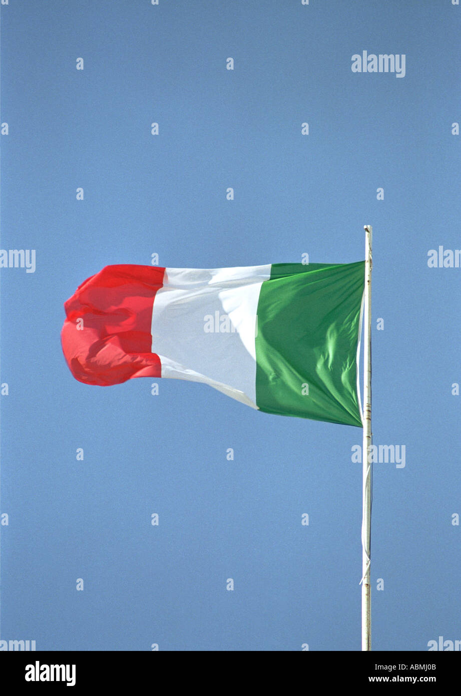 Italian flag flying Stock Photo - Alamy