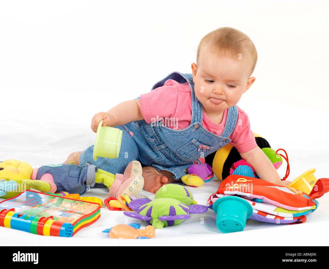 Baby Playing with Toys Model Released Stock Photo - Alamy