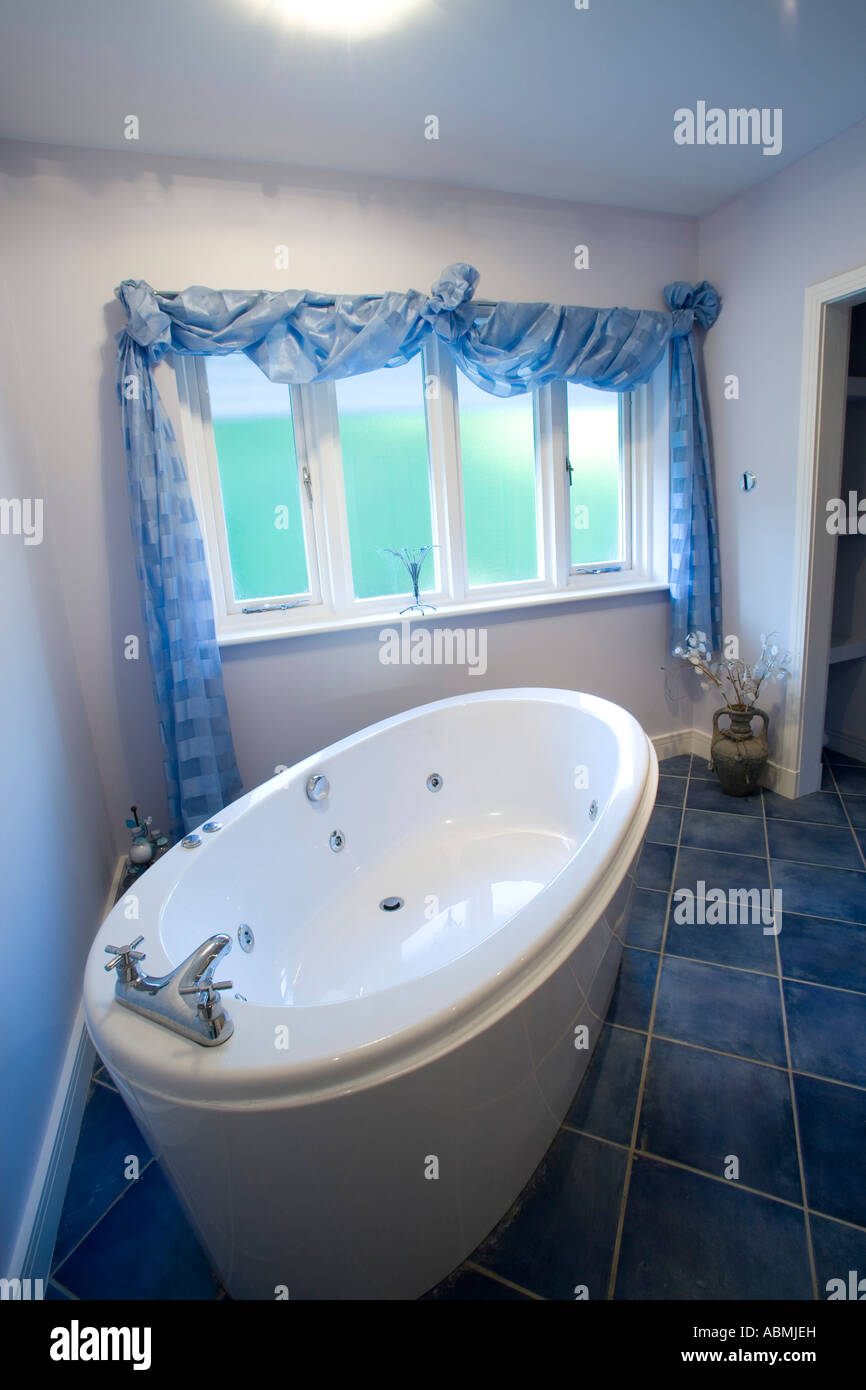 modern bathroom with spa bath Stock Photo - Alamy