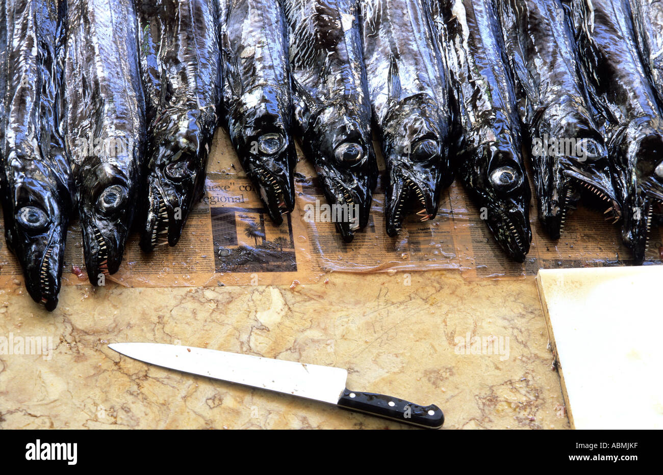 Scabbard Fish or Espada Stock Photo - Alamy