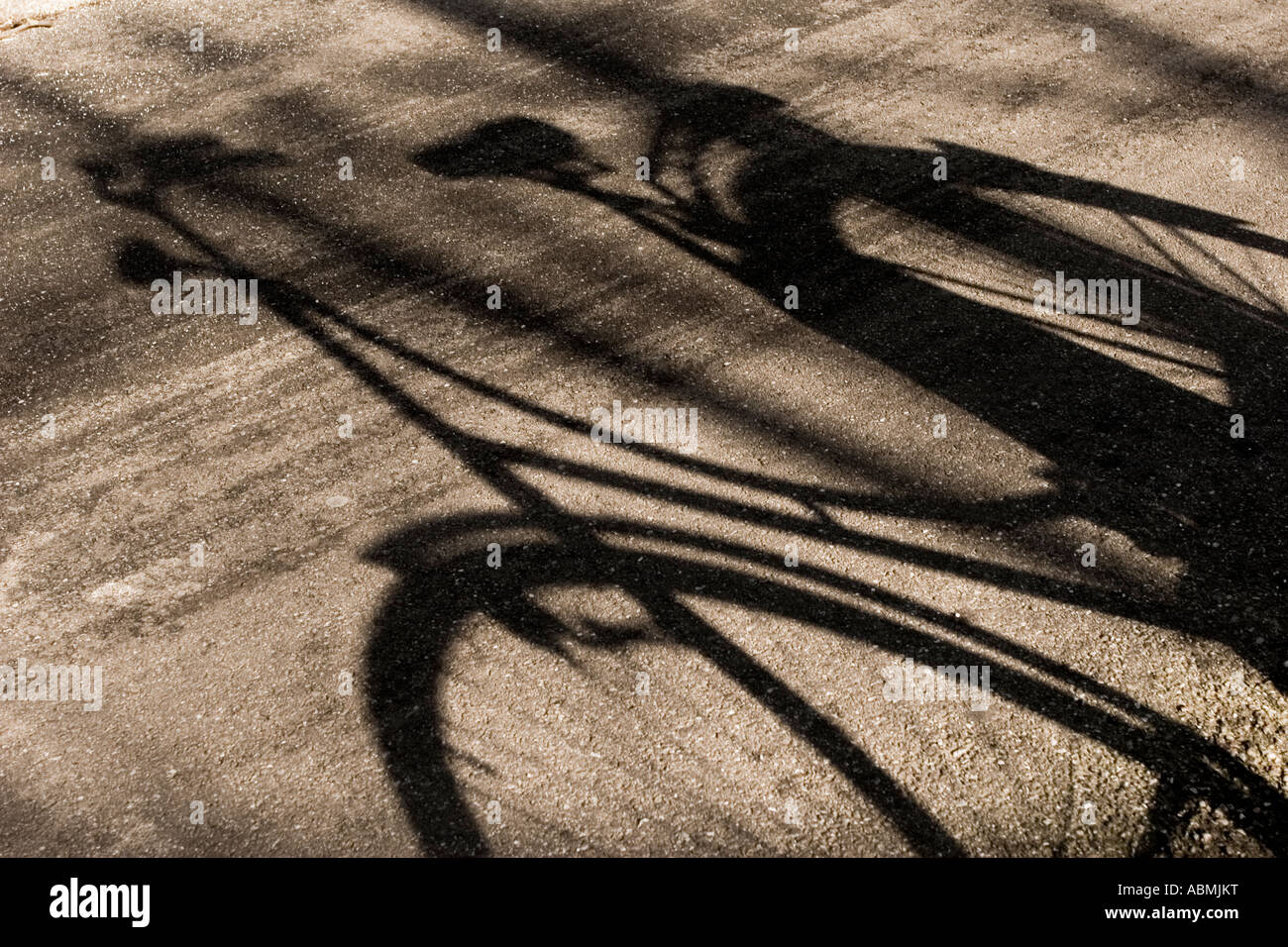 Push bike and shadow hi-res stock photography and images - Alamy