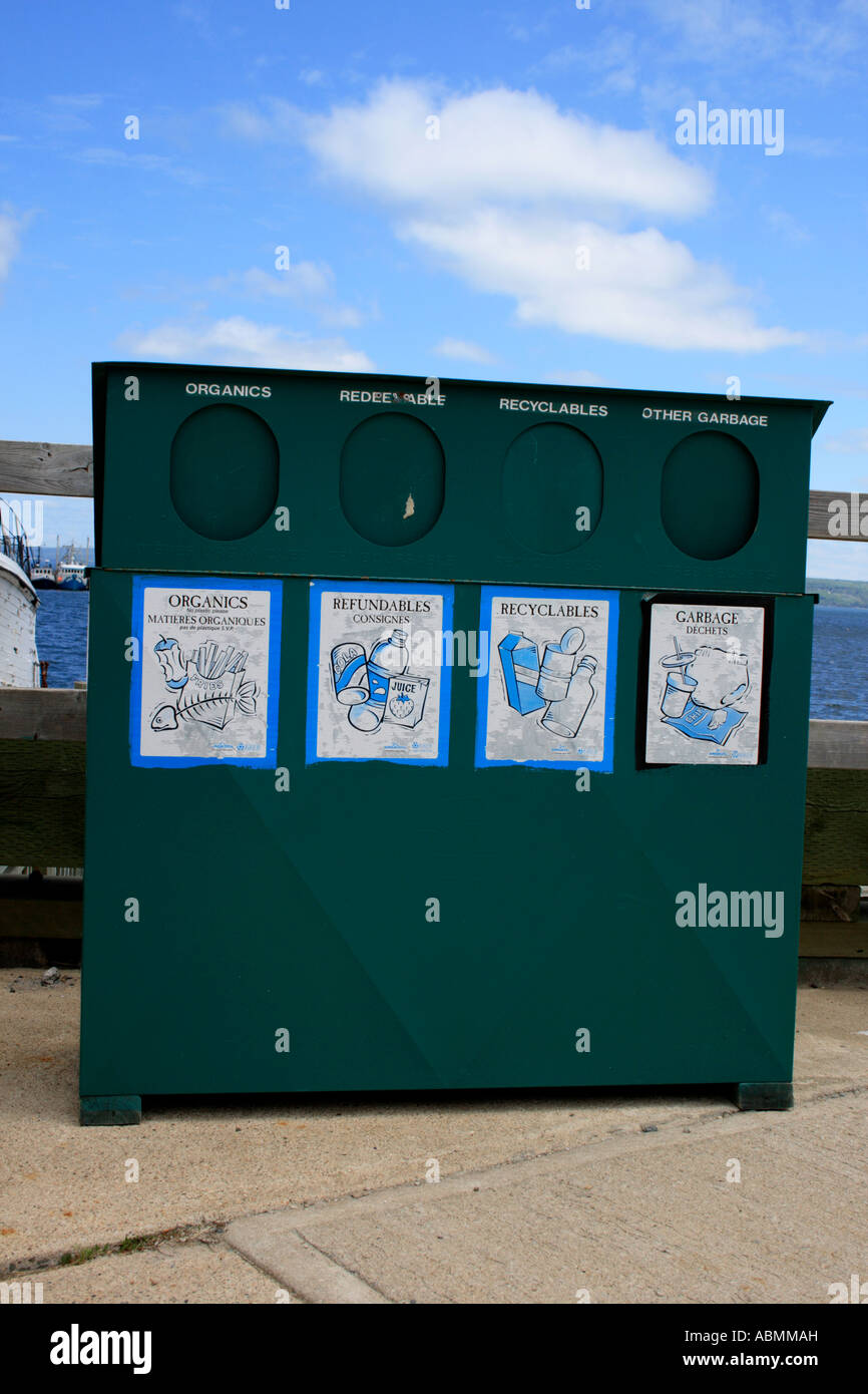 recycling container, Halifax, Nova Scotia, NS, Canada, North America ...