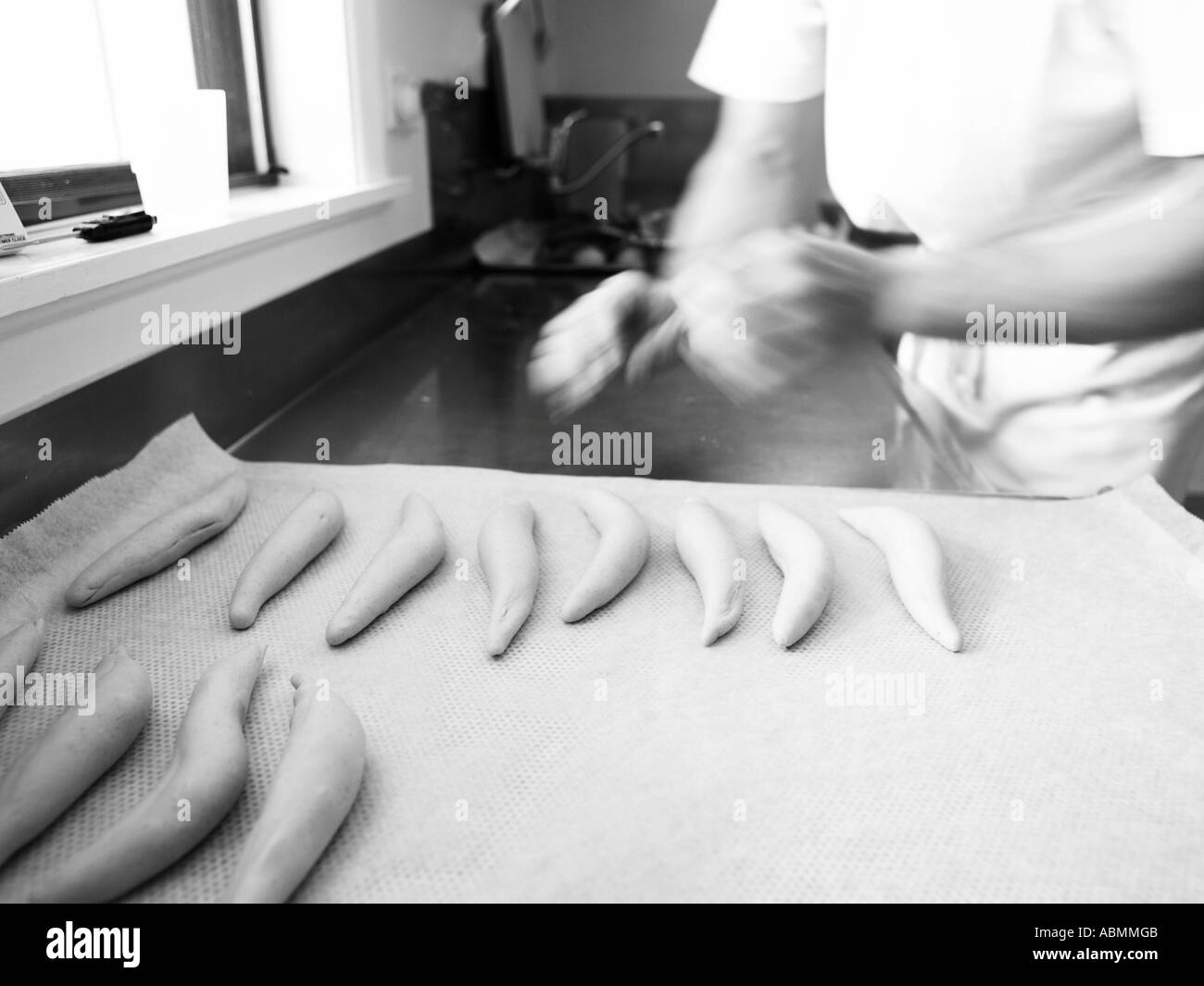 Manufacture of bread Black and White Stock Photos & Images - Alamy