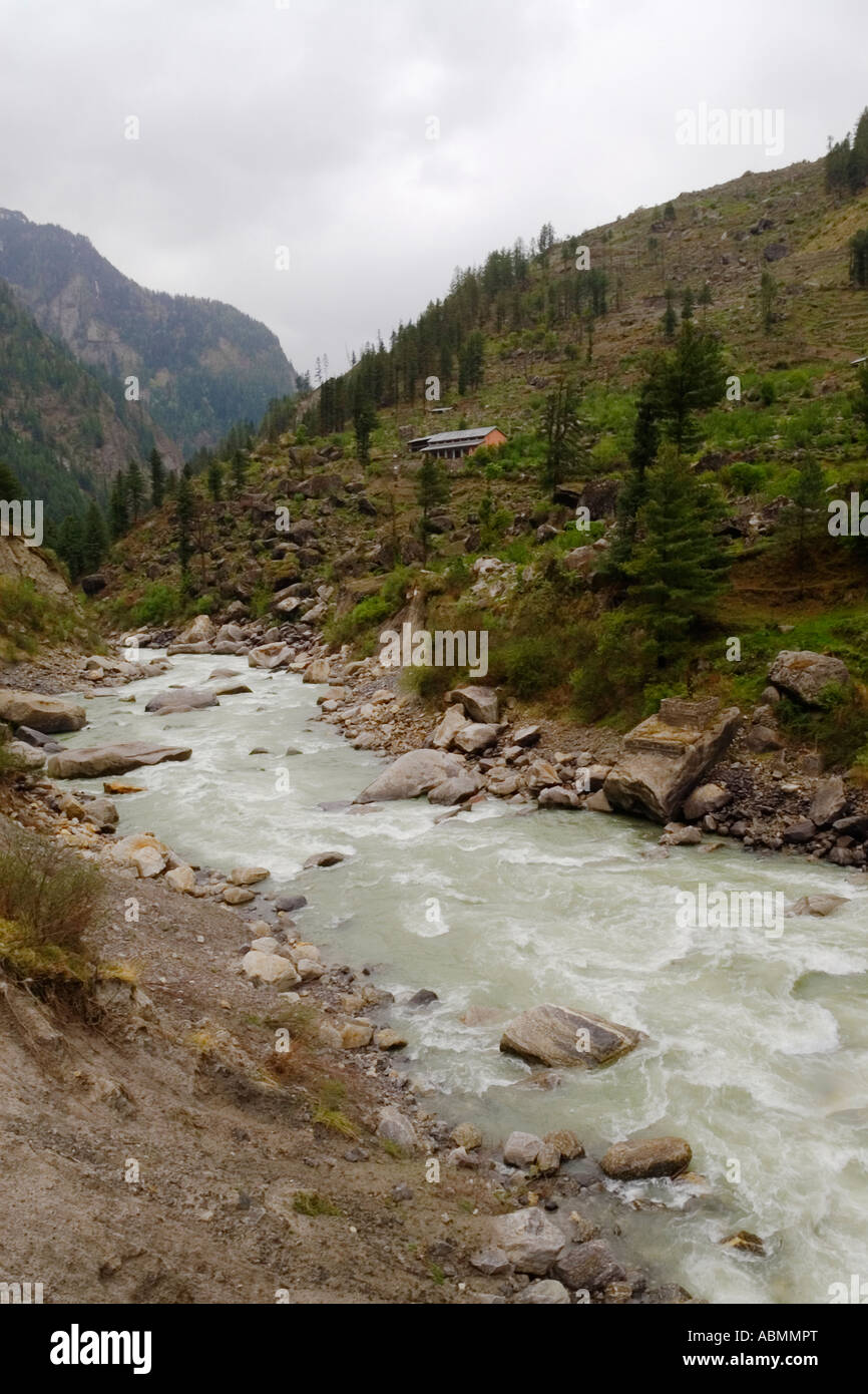 Ganges river on a rainy day Stock Photo - Alamy