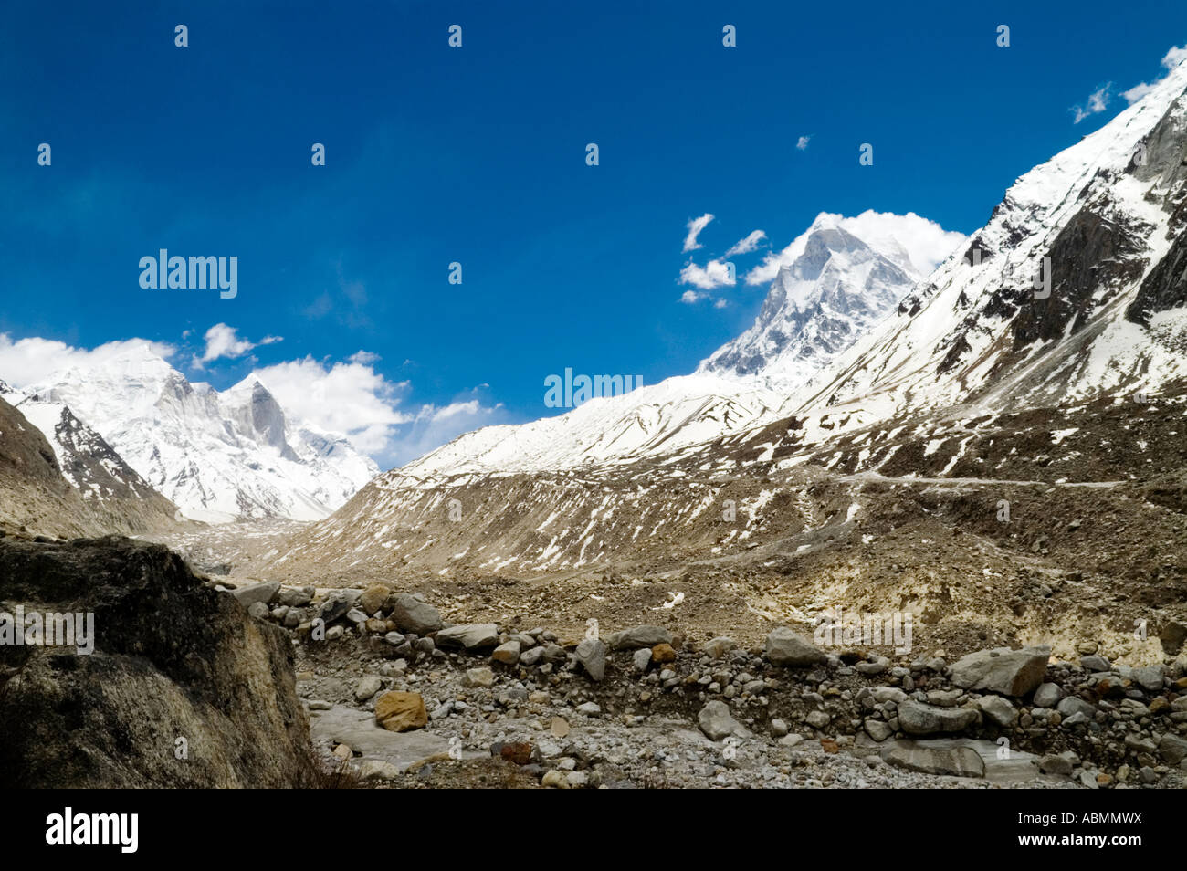 Valley of Ganges river in Indian Himalayas Stock Photo - Alamy