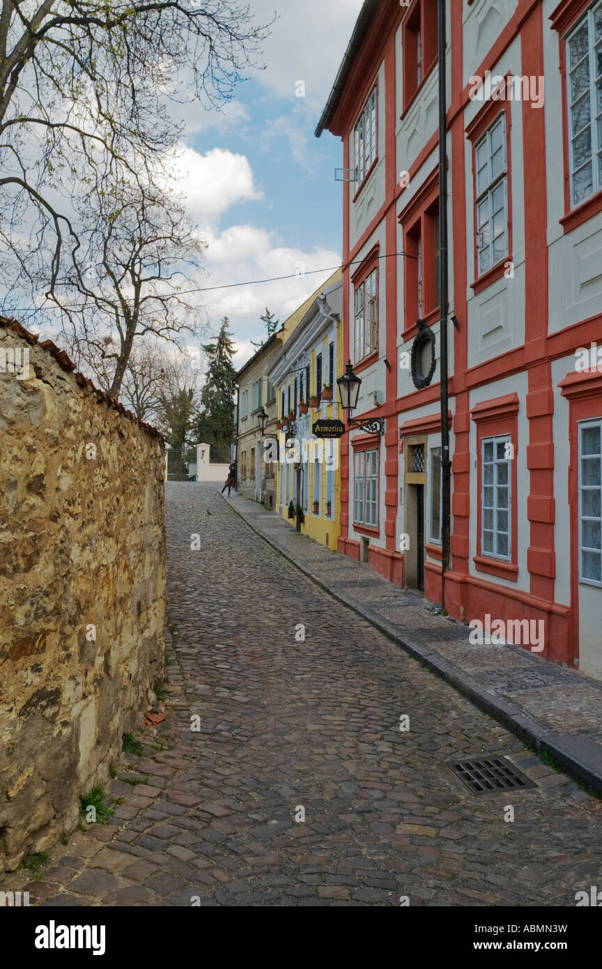 Novy Svet ("New World") street in Prague district Hradcany Stock Photo ...