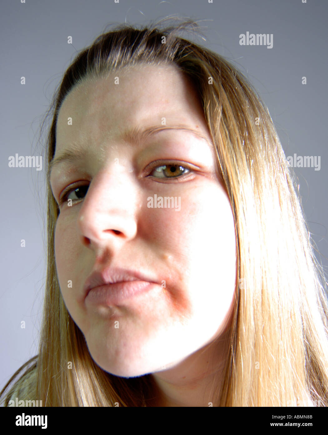 Distorted face mirror hi-res stock photography and images - Alamy