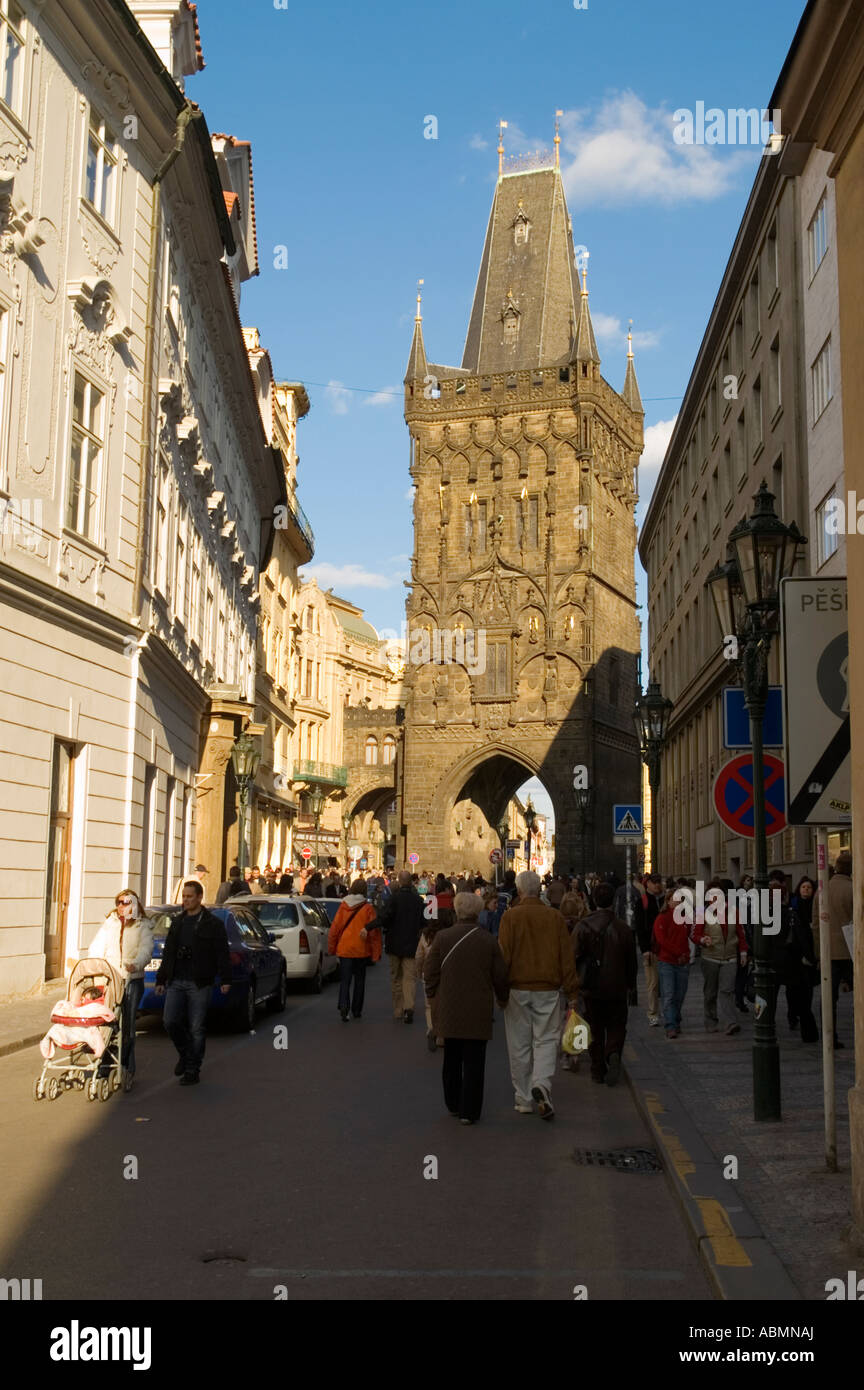 Powder Gate in Prague Stock Photo - Alamy