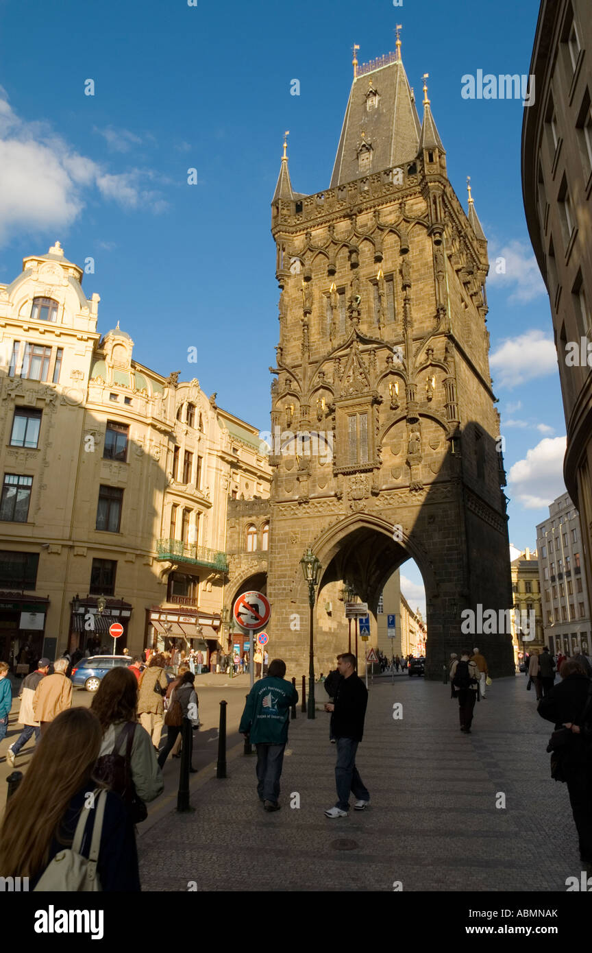 Powder Gate in Prague Stock Photo - Alamy