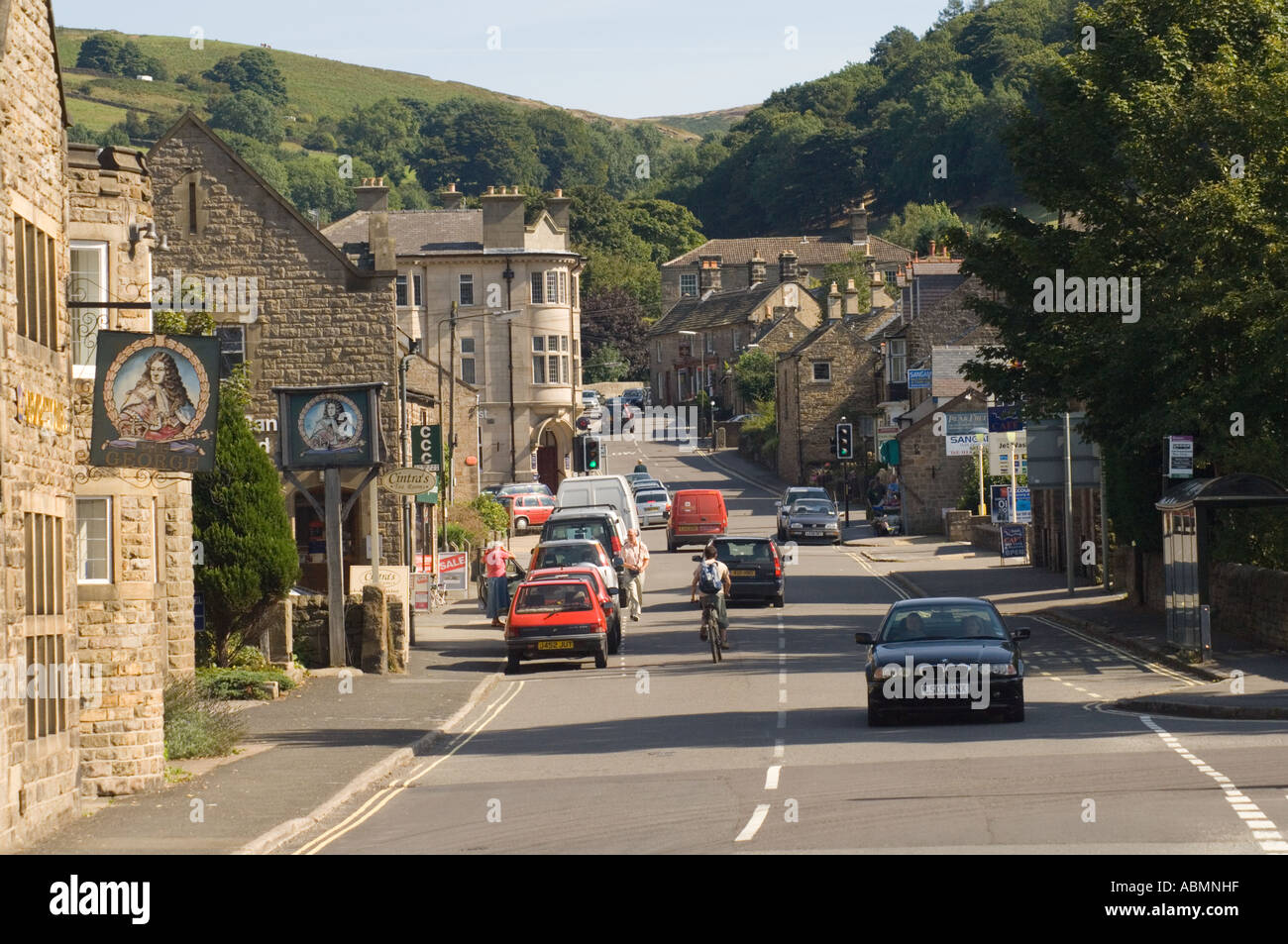 Main Rd Hathersage Derbyshire Stock Photo - Alamy