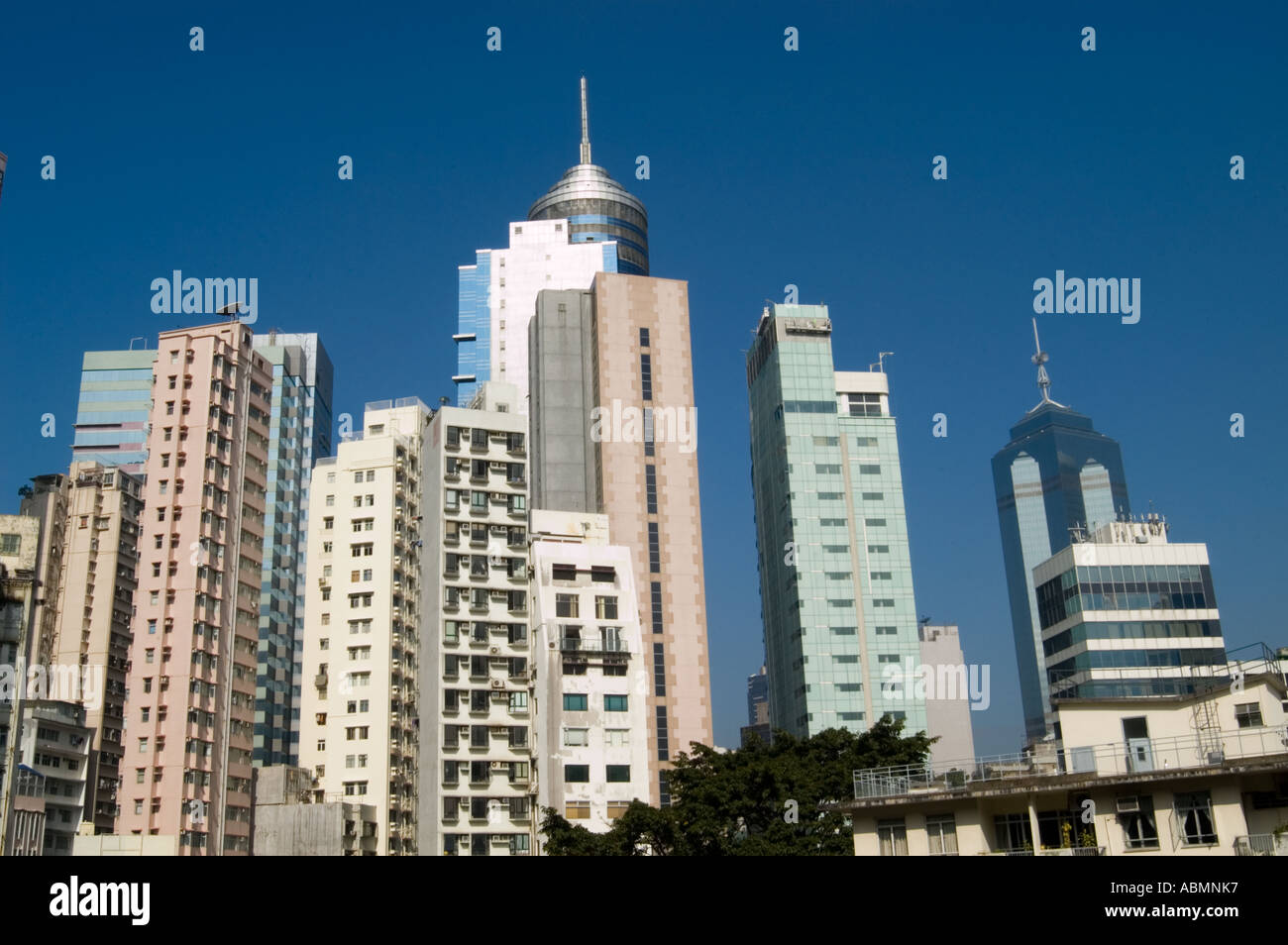 Office Apartment Blocks in Hong Kong China Stock Photo - Alamy