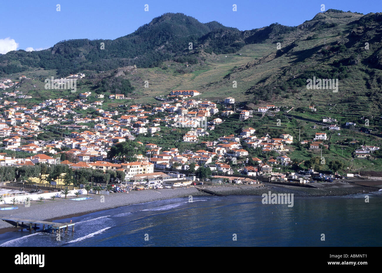 City of Machico, Madeira Stock Photo - Alamy