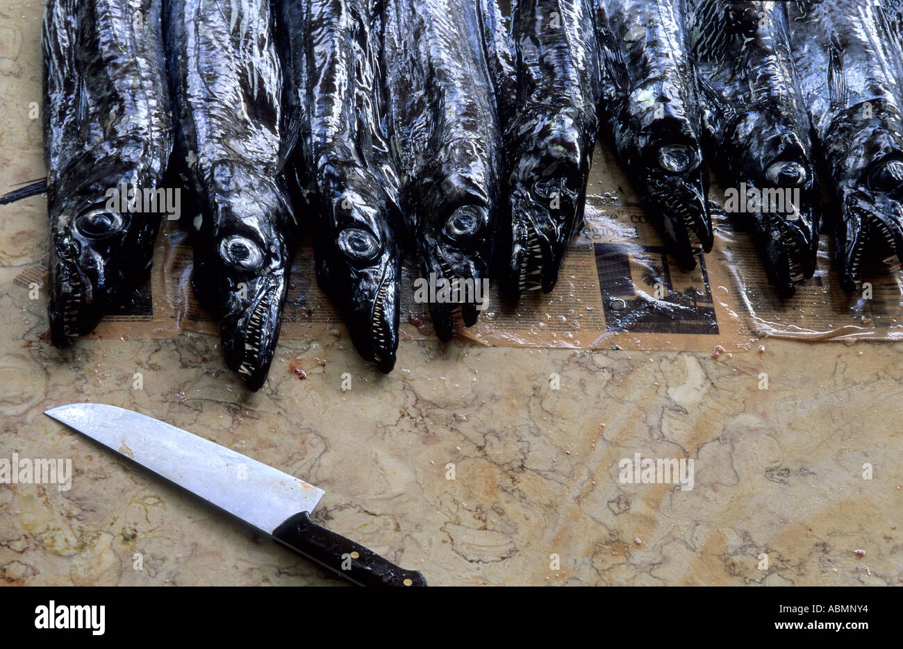 Scabbard Fish or Espada Stock Photo - Alamy