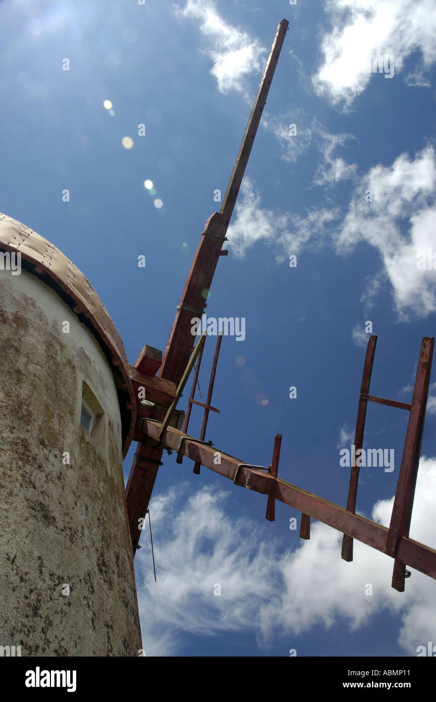 Old windmill near Remedios Sao Miguel island Azores Stock Photo - Alamy