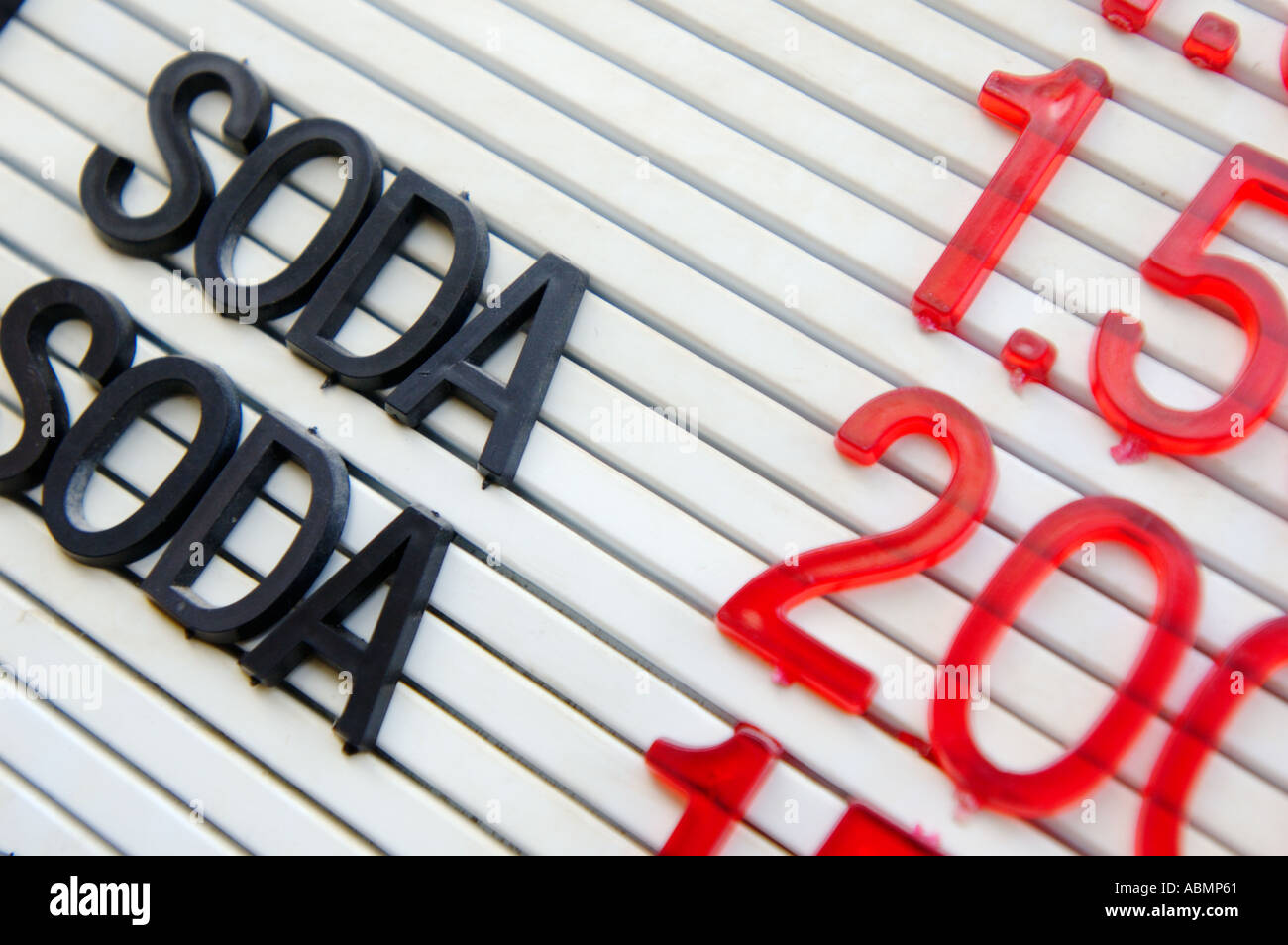 Shopping, sign with prices Stock Photo - Alamy