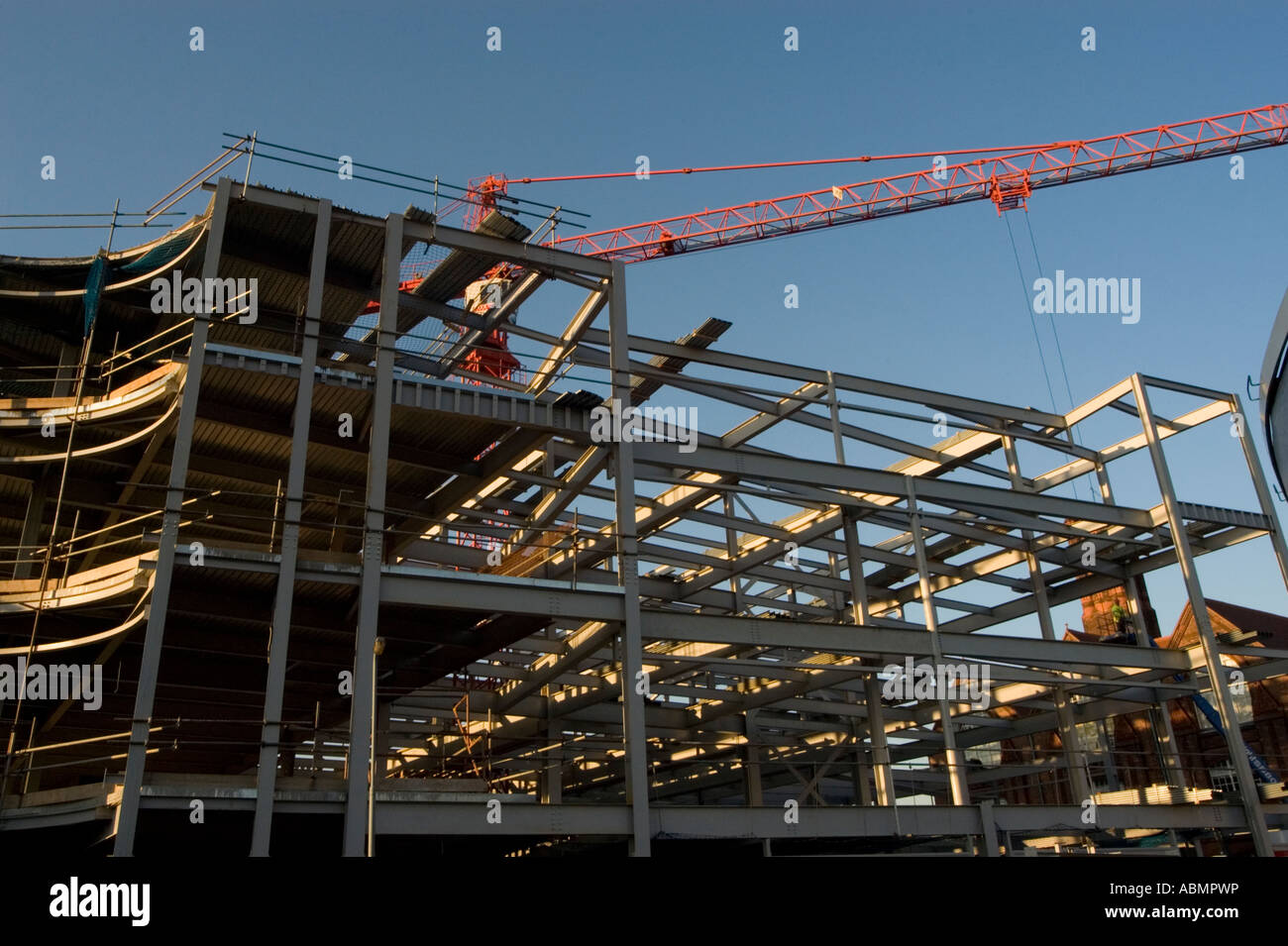 construction work of south Birmingham college digbeth Stock Photo - Alamy