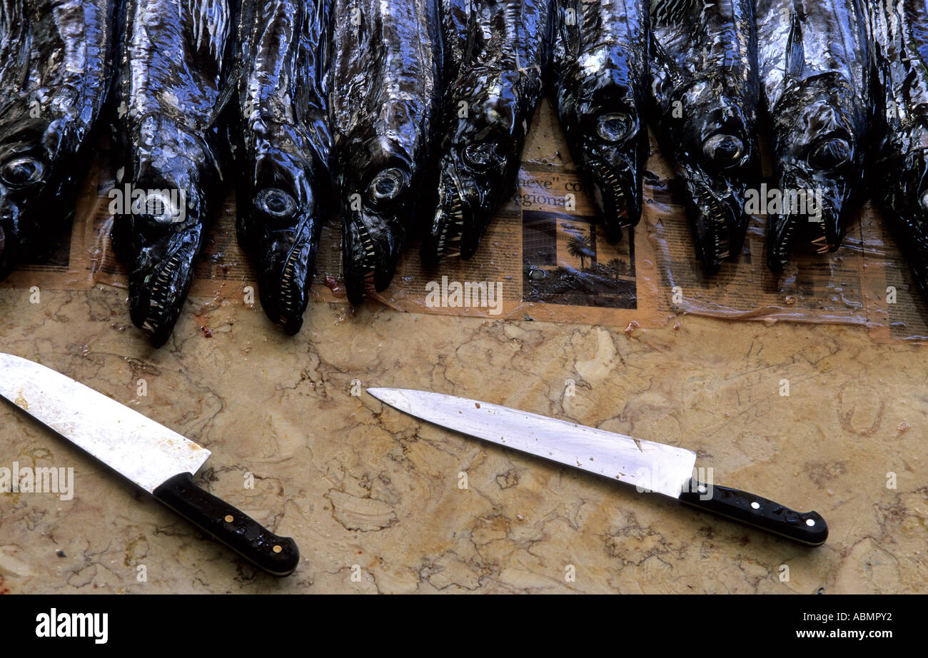Scabbard Fish or Espada Stock Photo - Alamy