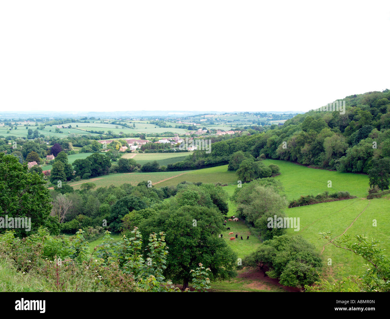 West Somerset landscape from Ham Hill Stoke sub Hamden Stock Photo - Alamy
