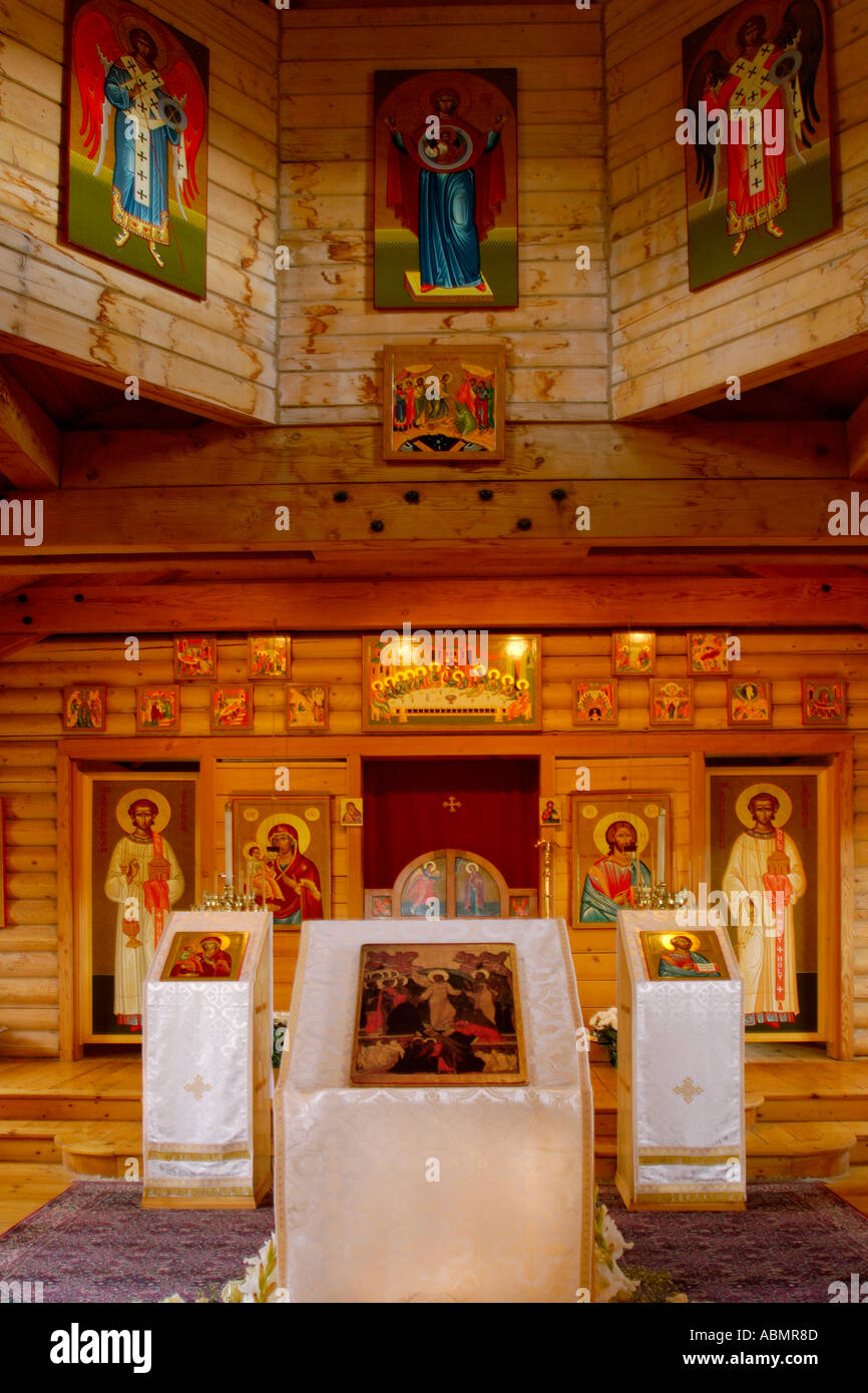 Alaska, Kodiak, Holy Resurrection Russian Orthodox Church Stock Photo ...