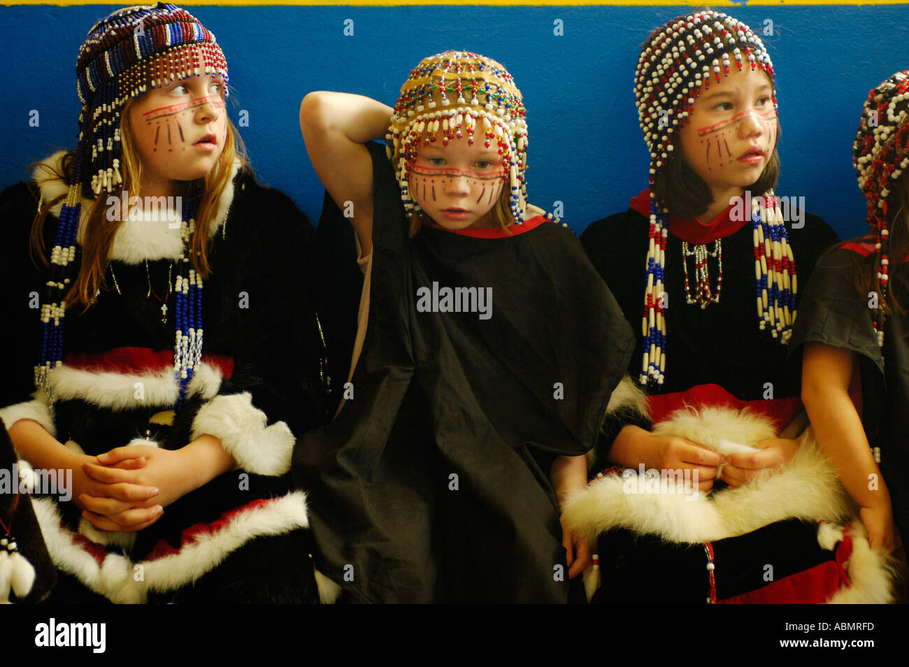 Alaska, Kodiak, Alaskan Native dancers Stock Photo - Alamy