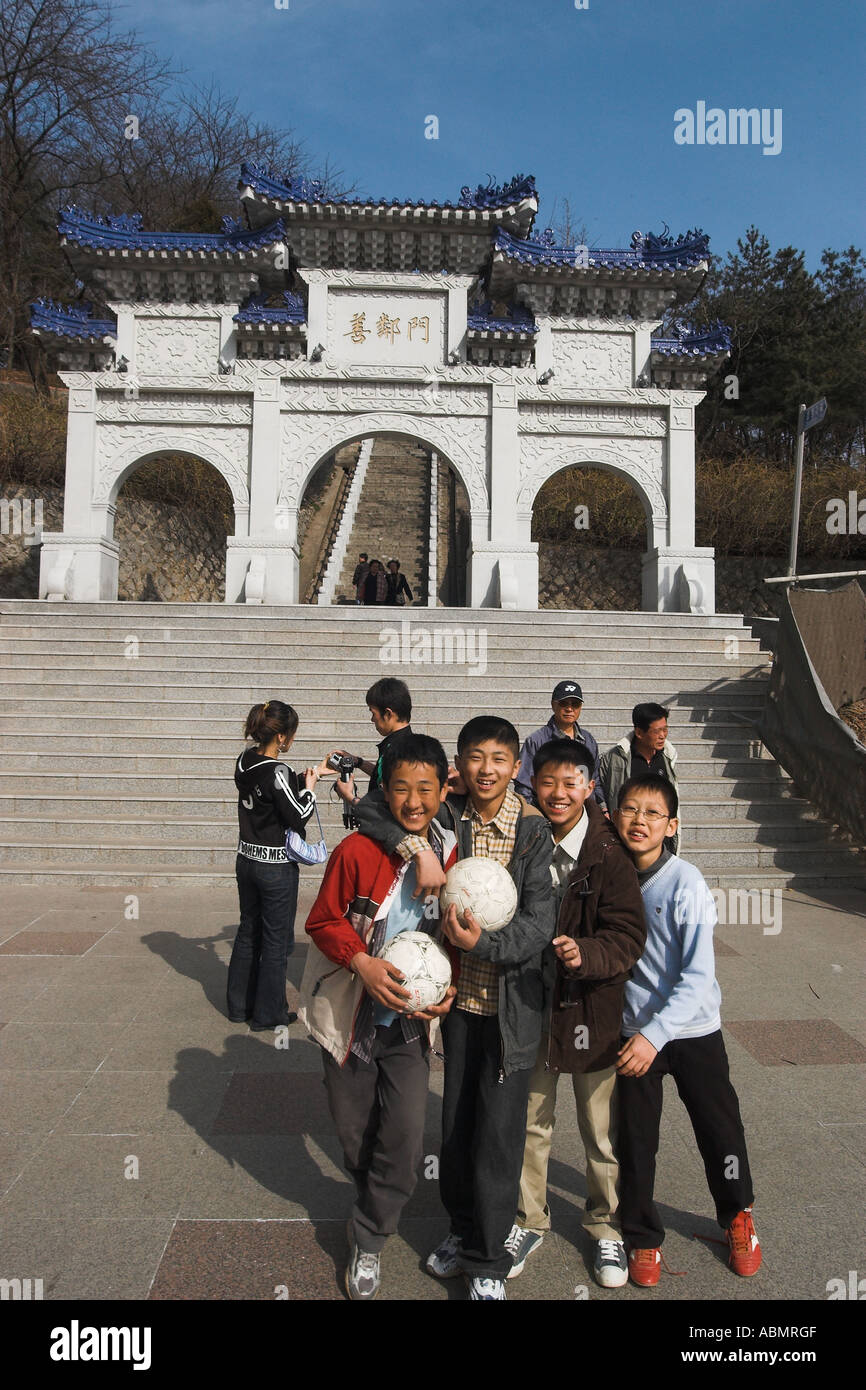 Kids at Monument at Jayu Freedom Park Incheon Gyeonggi Do South Korea ...