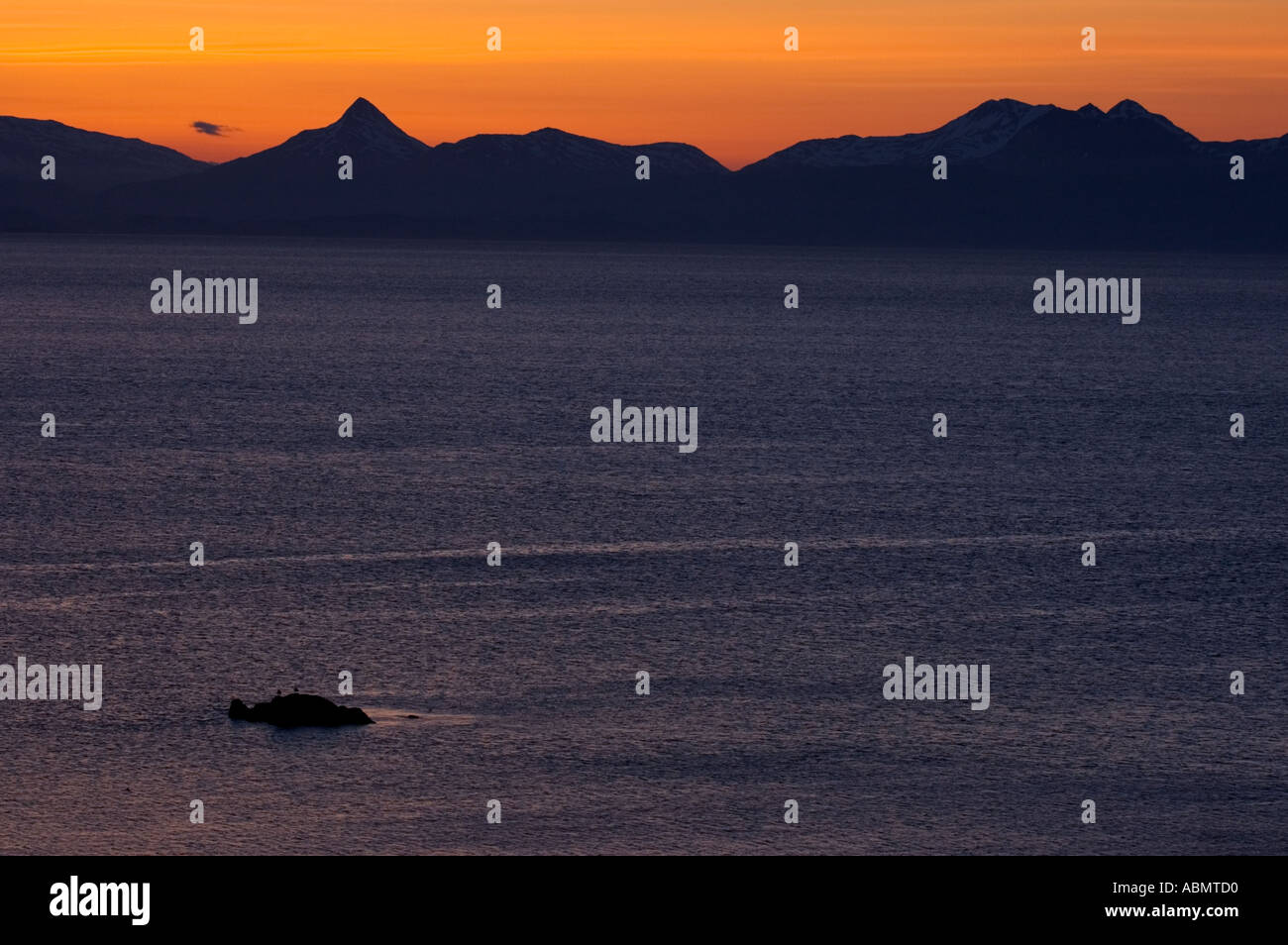Alaska, Kodiak, Chiniak Bay sunset Stock Photo - Alamy