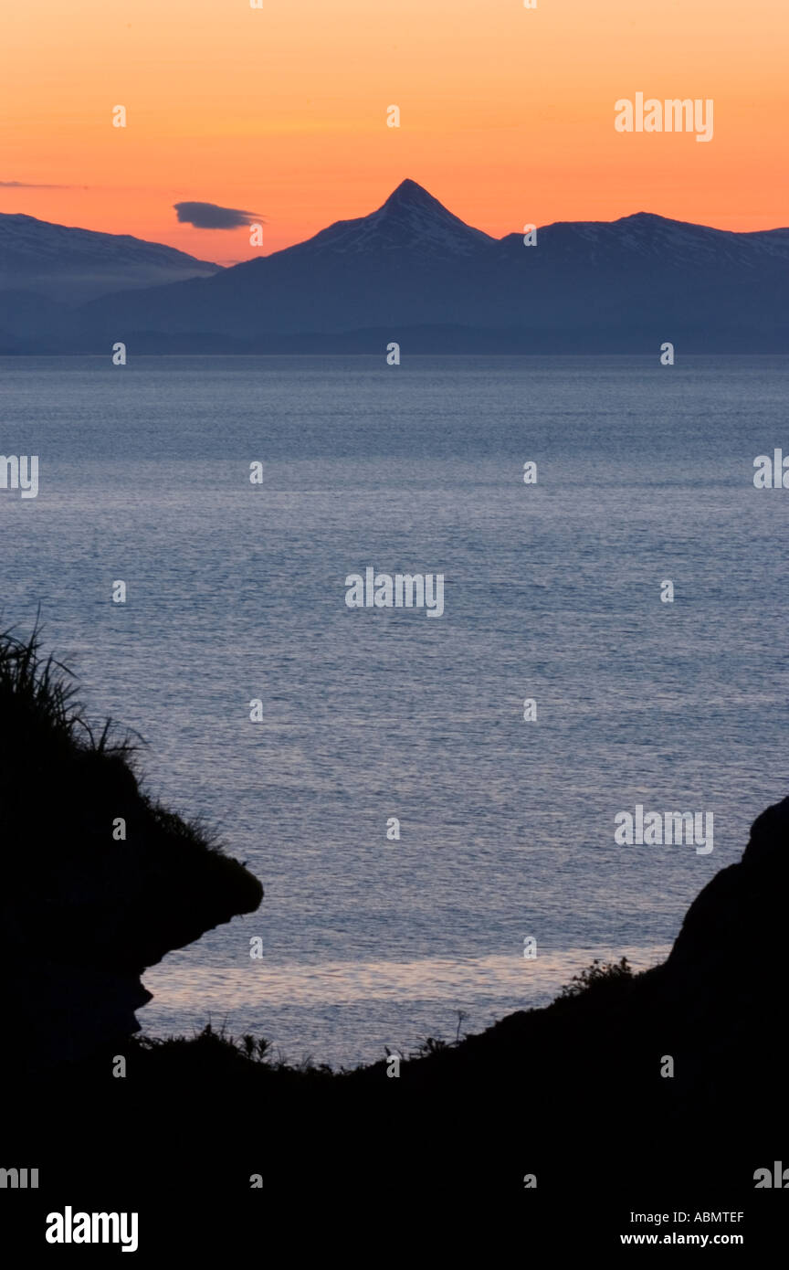 Alaska, Kodiak, Chiniak Bay sunset Stock Photo - Alamy
