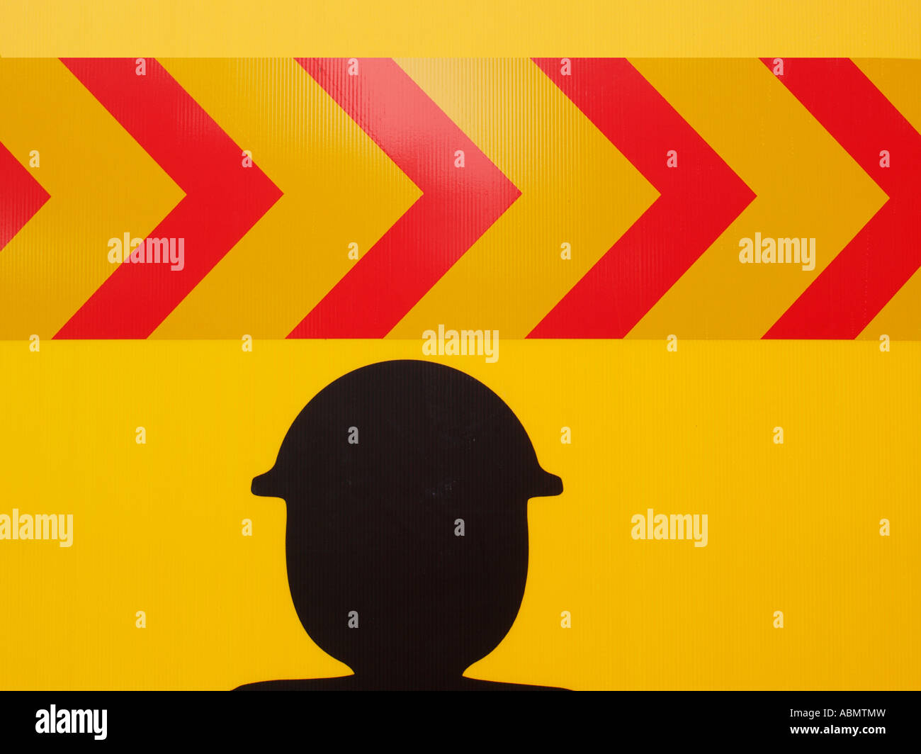warning signs on hoarding surrounding building site Stock Photo - Alamy