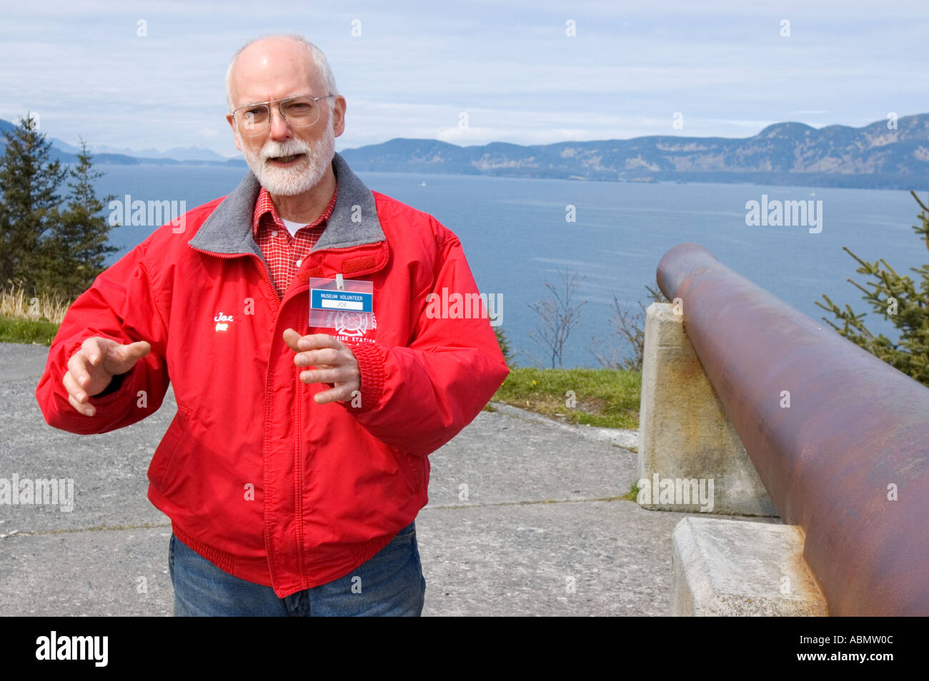 Alaska, Kodiak, Fort Abercrombie State Historical Park, Docent Stock ...