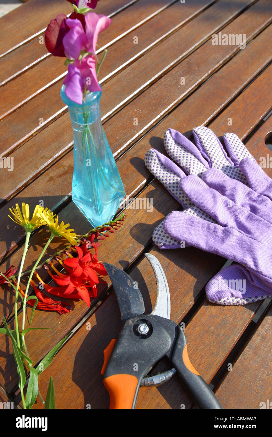 Cutting flower secateurs vase hi-res stock photography and images - Alamy