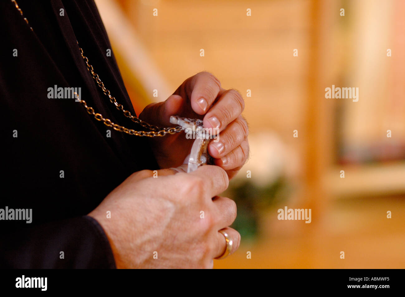 Alaska, Kodiak, Russian Orthodox priest Stock Photo - Alamy