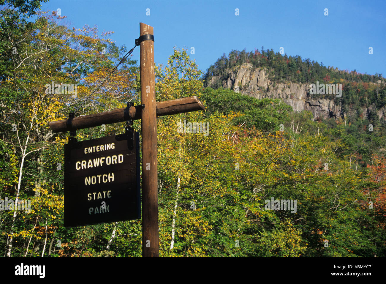 Entering white mountain national forest hi-res stock photography and ...