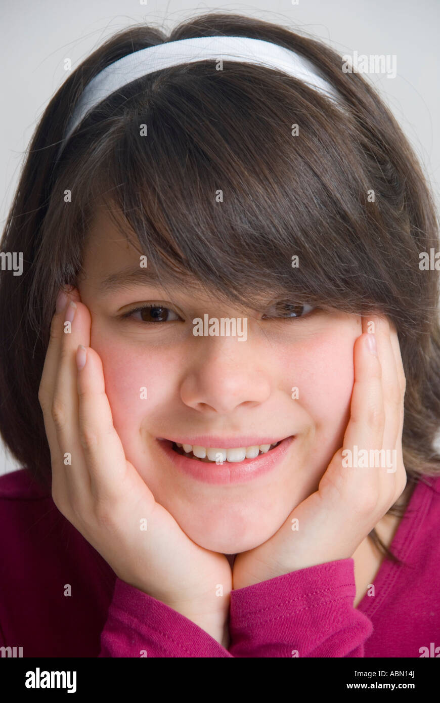 A pretty fresh-faced 11 year old girl Stock Photo - Alamy
