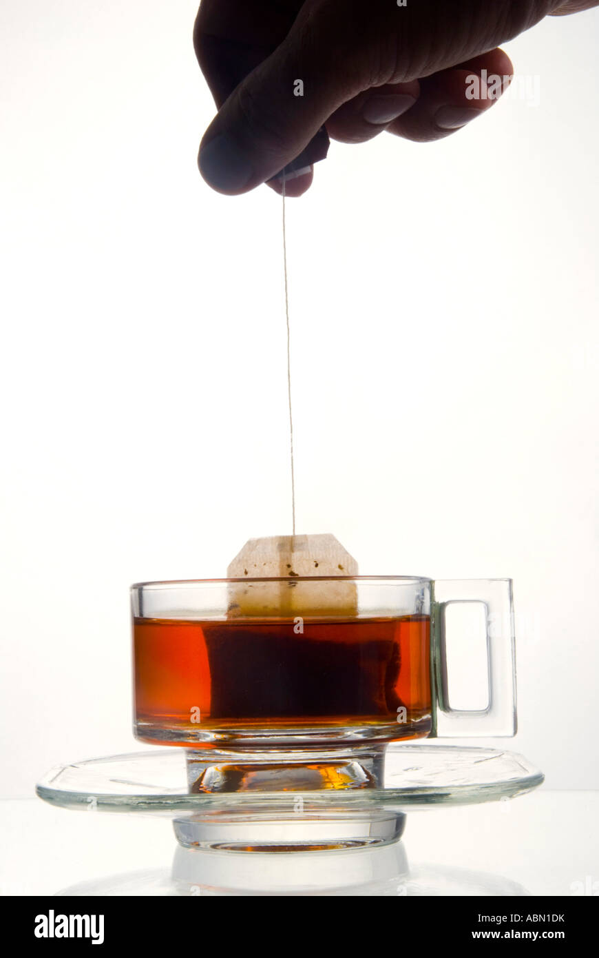 Making tea with a tea bag Stock Photo - Alamy