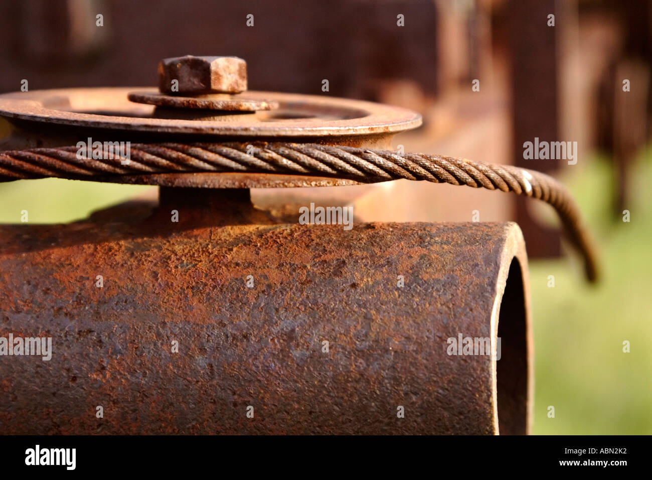 Rusted pulley hi-res stock photography and images - Alamy
