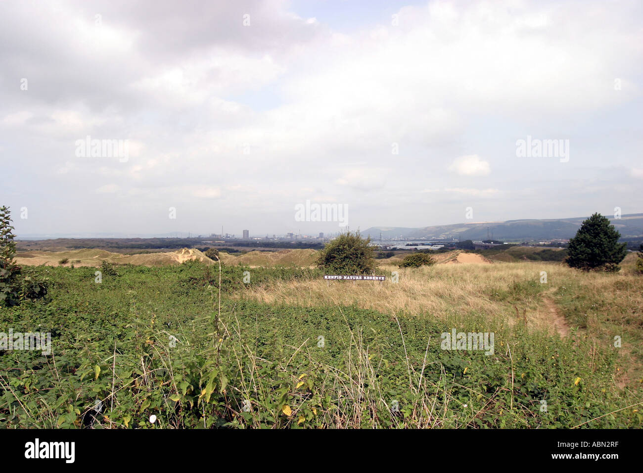 Kenfig Nature Reserve location of Kenfig castle near Porthcawl South ...