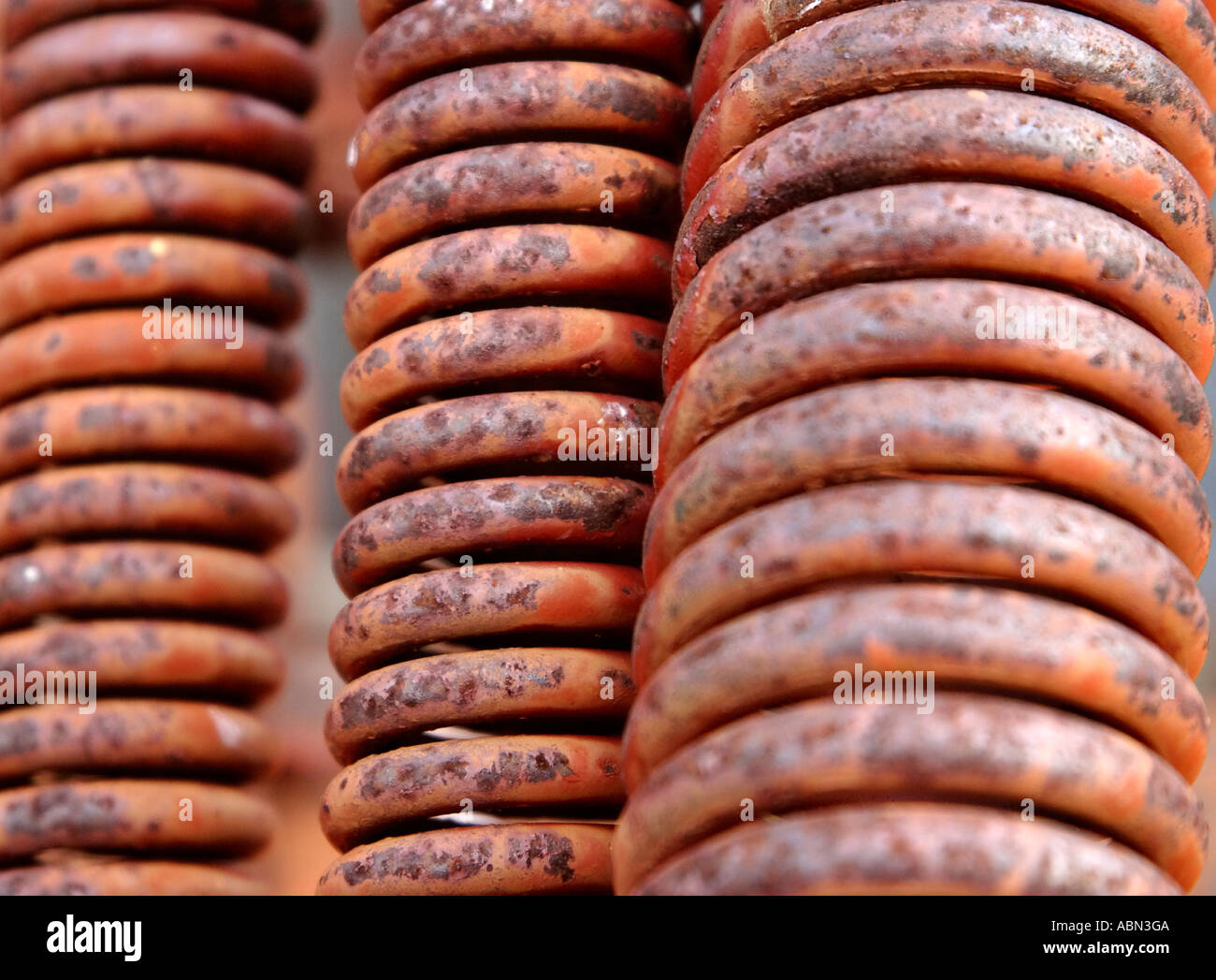 Coil springs of an antique vehicle in the Sukanen Pioneer Village Stock ...