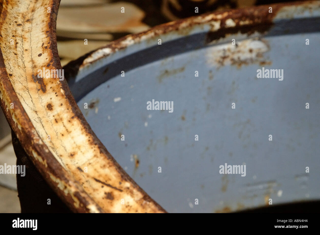 rusted metal oil barrel Stock Photo - Alamy
