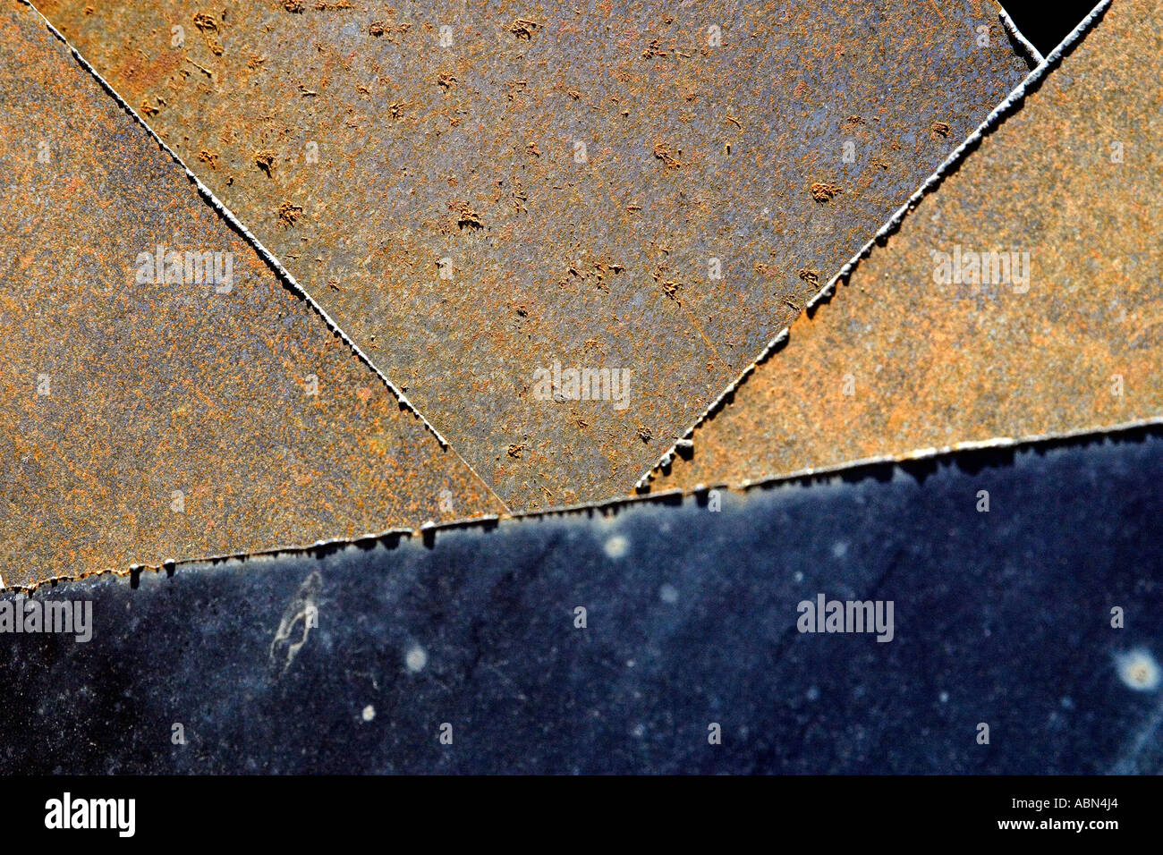 scrap yard rusted metal cut in pieces Stock Photo - Alamy