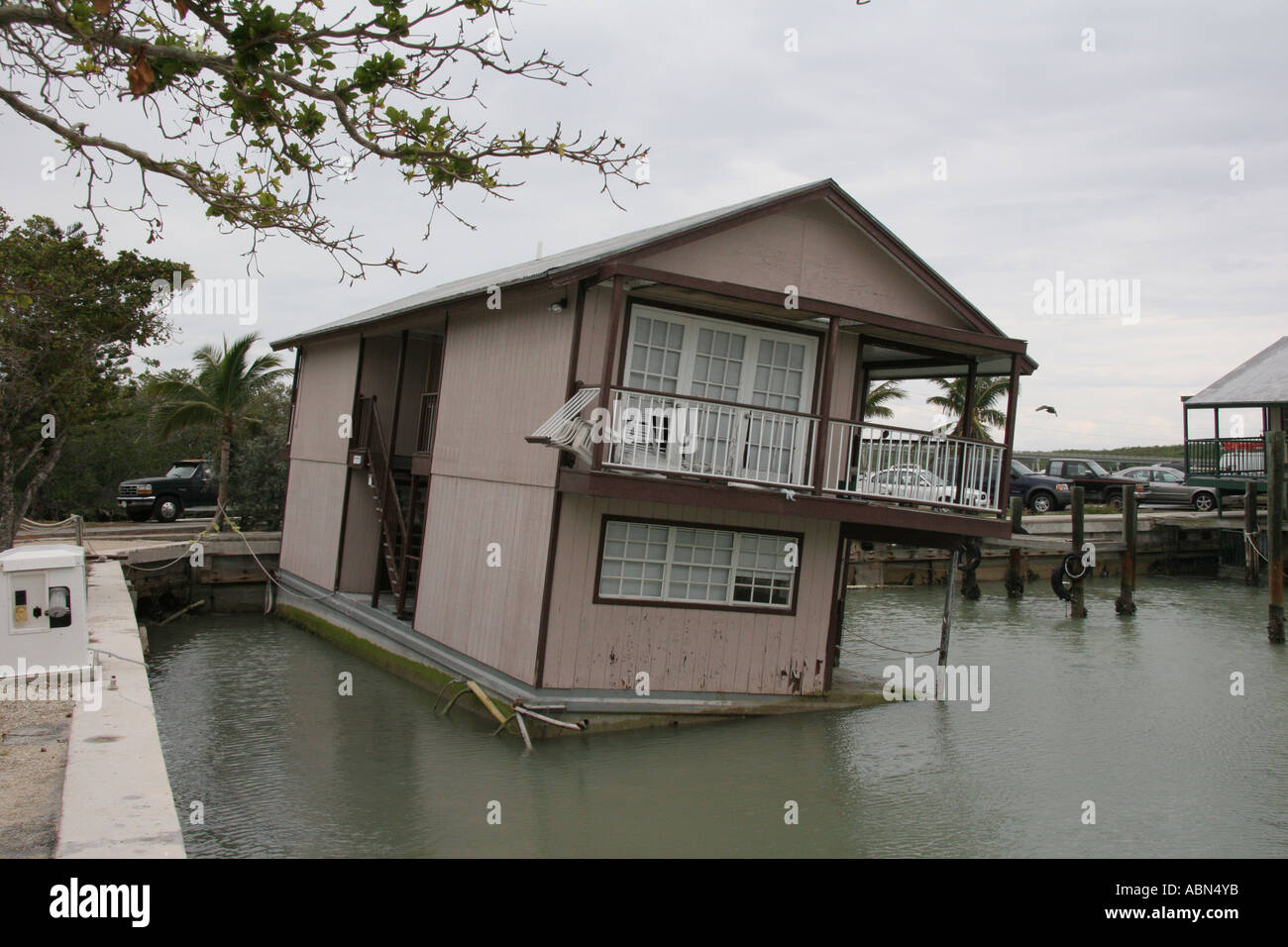 Floating Homes Damaged by Storms Stock Photo - Alamy