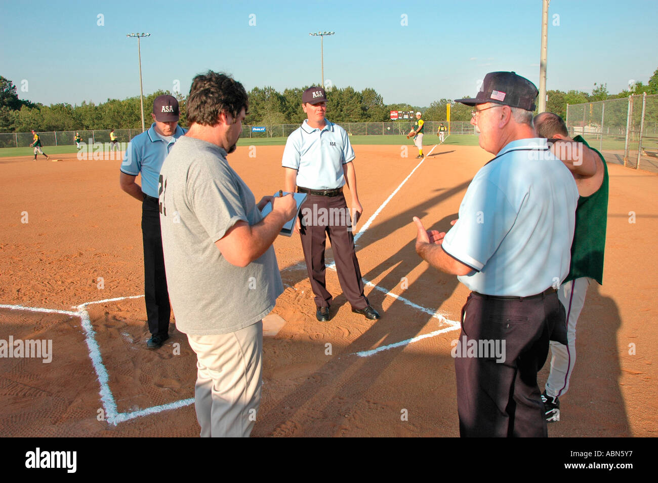 softball umpires for ASA organization in the USA and America during ...