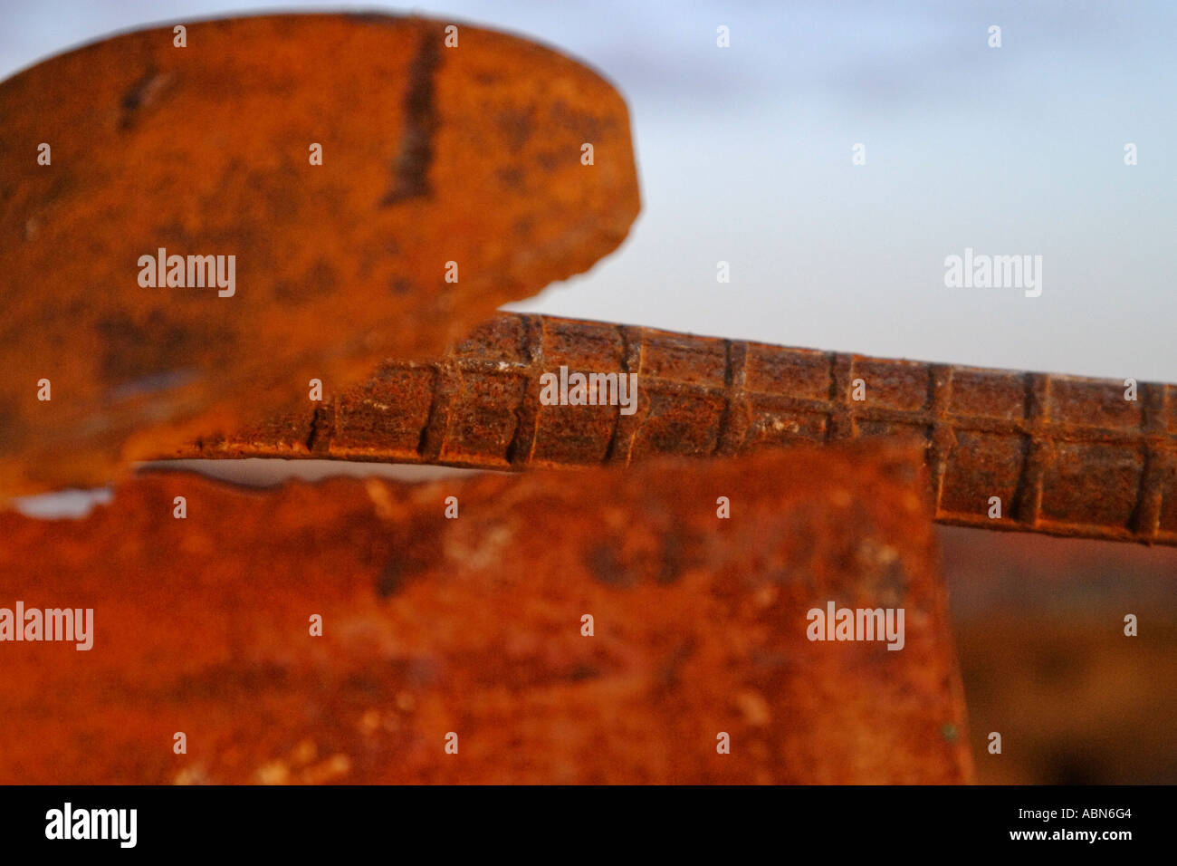 rusting rebar and metal plating Stock Photo - Alamy