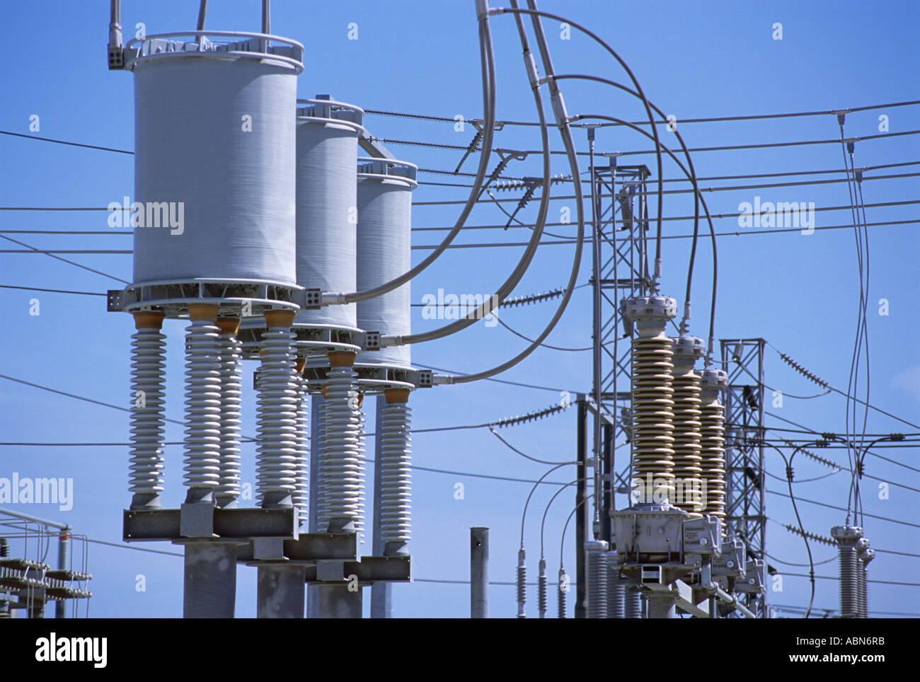 "Power station, electricity distribution, California Stock Photo - Alamy
