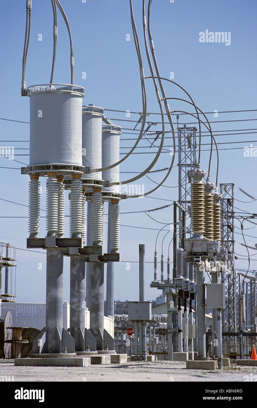 "Power station, electricity distribution, California Stock Photo - Alamy