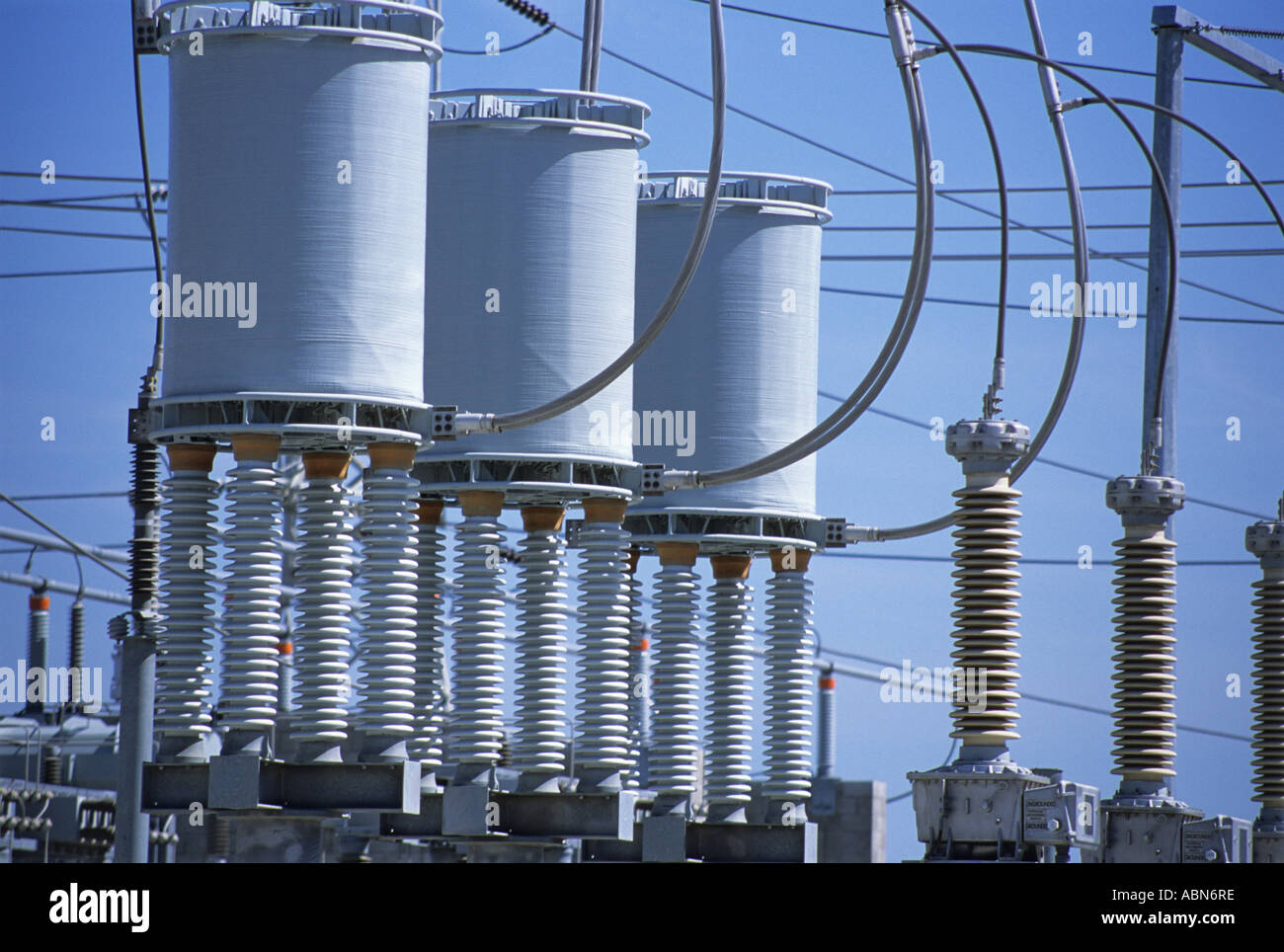 "Power station, electricity distribution, California Stock Photo - Alamy