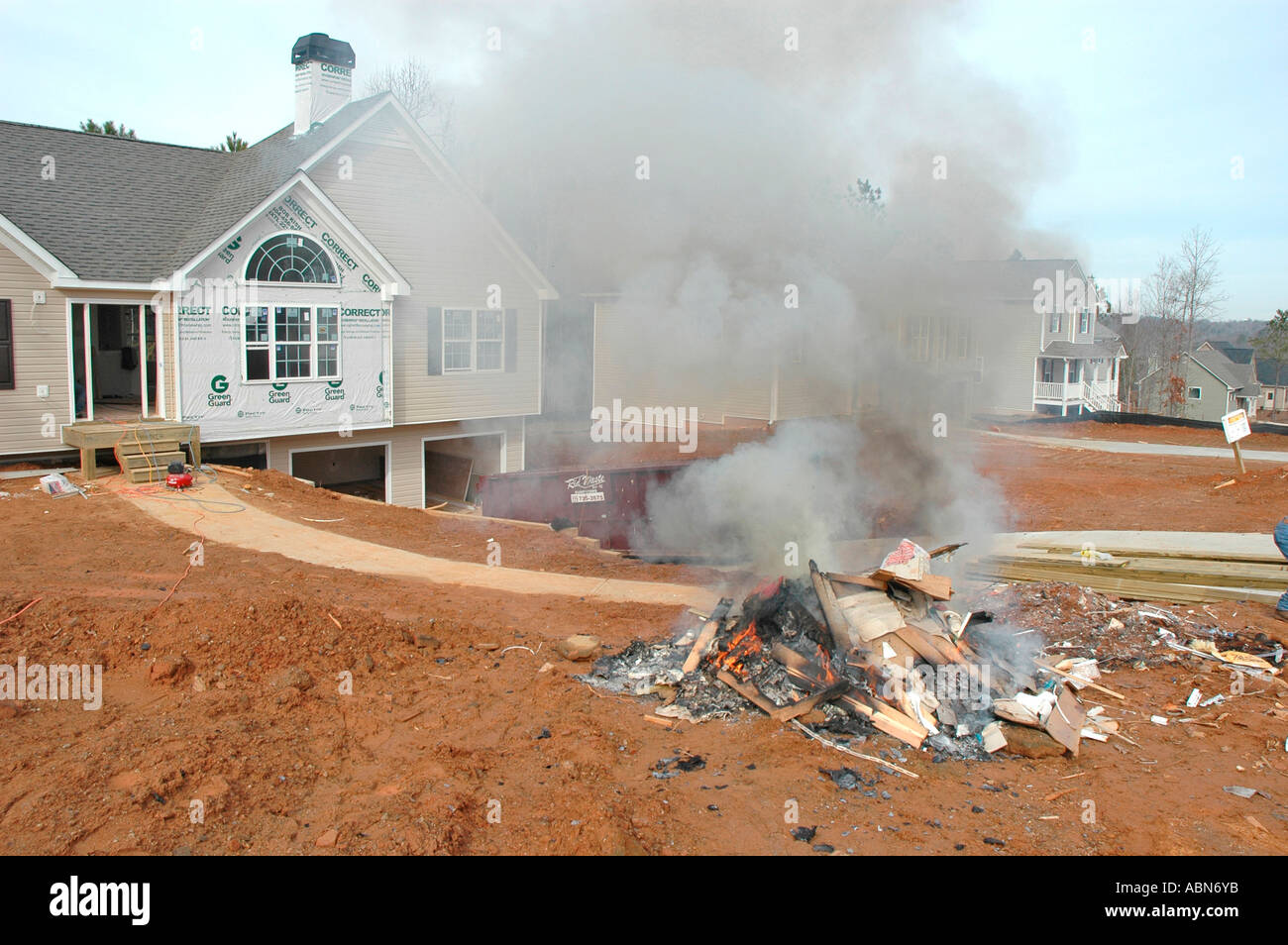 Burning waste new home hi-res stock photography and images - Alamy