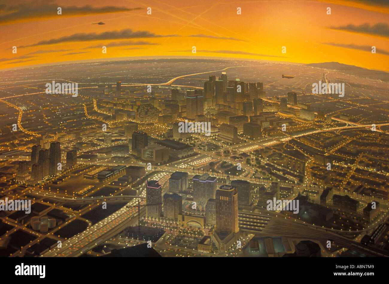 A painting at MTA headquarters Los Angeles California United States of ...
