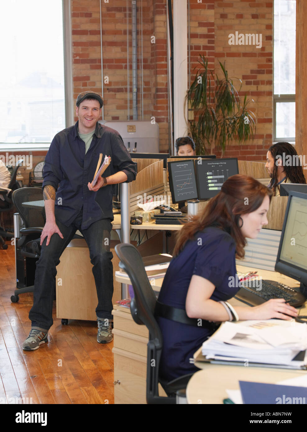 Supervisor employee workstation hi-res stock photography and images - Alamy